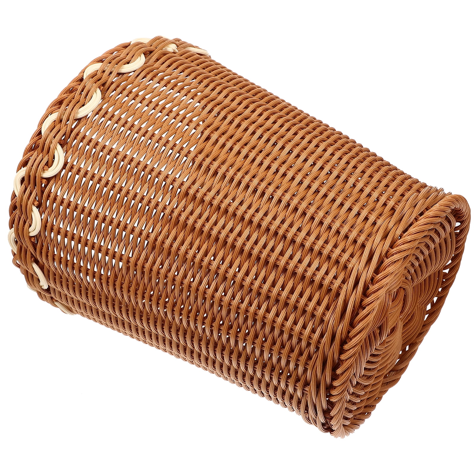 Woven Trash Can with Lid Rattan Laundry Baskets Cans Office Bohemian ...