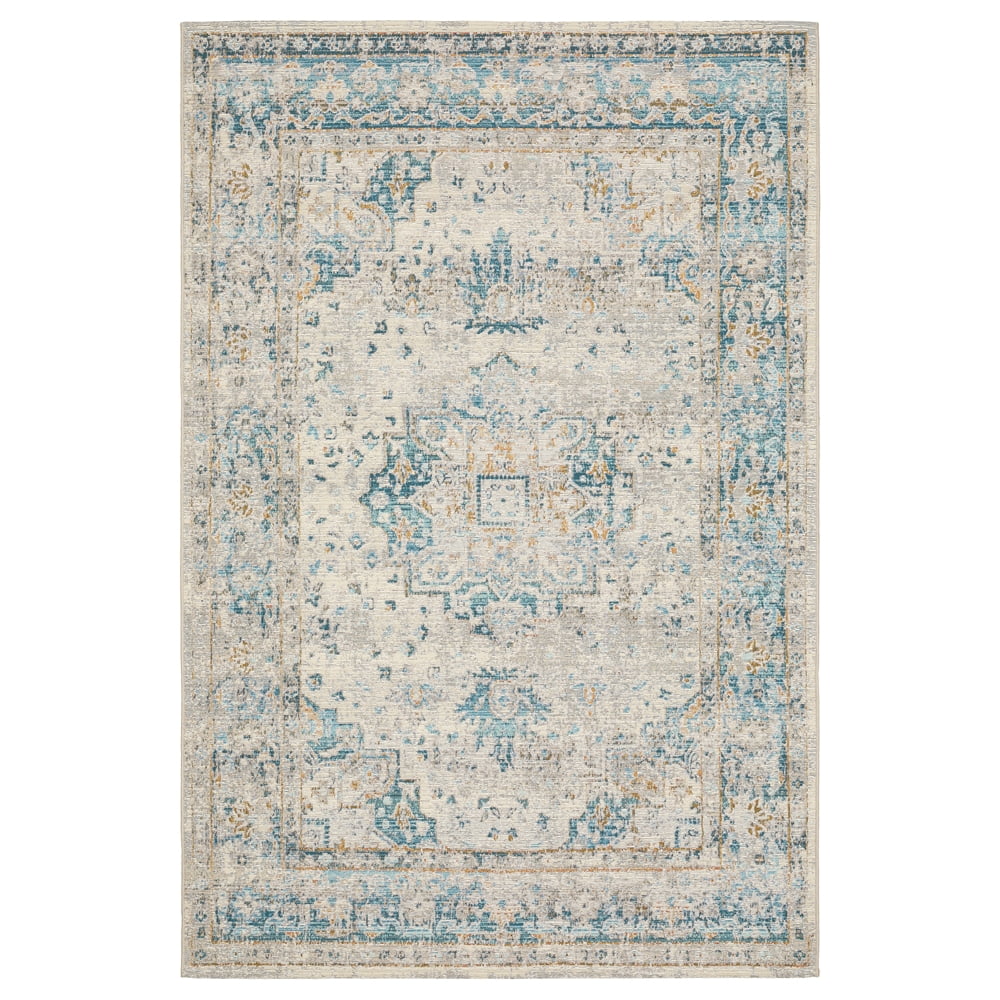 Woven Trends Bellflower - 1221X - Vintage Traditonal Style, Distressed ...
