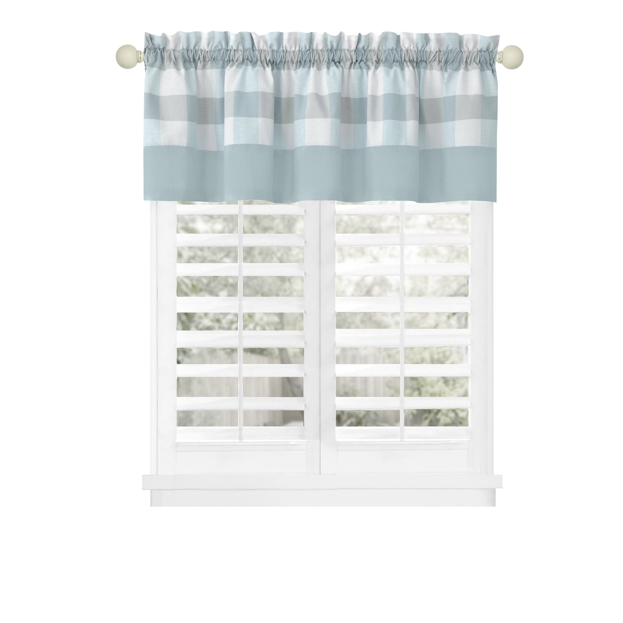 Woven Trends Buffalo Plaid Valances For Windows, Short Curtains for ...