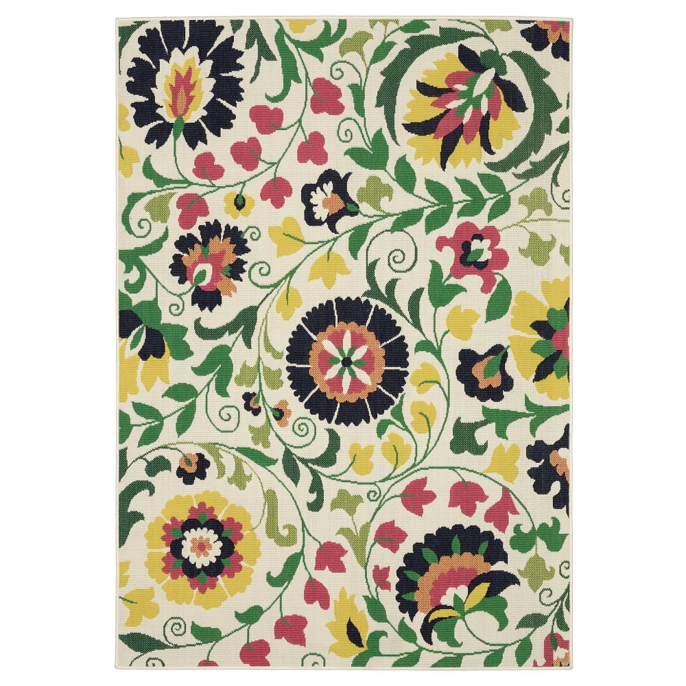 Woven Trends Compello - HAV10 - Vintage Bohemian Style, Floral Pattern ...
