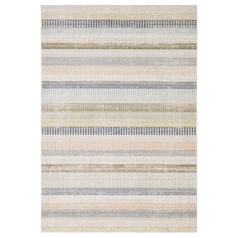 Woven Trends Davren Area Rug CAV08 - 8' X 11' - Ivory Modern Cottage ...