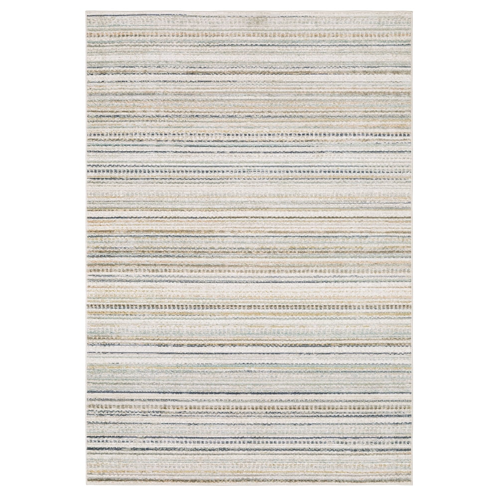 Woven Trends Davren Area Rug CAV10 - 10' X 13 - Beige Polyester Power ...