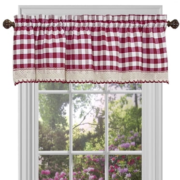 Woven Trends Valances for Windows, Ombre Curtains Modern Semi-Sheer ...