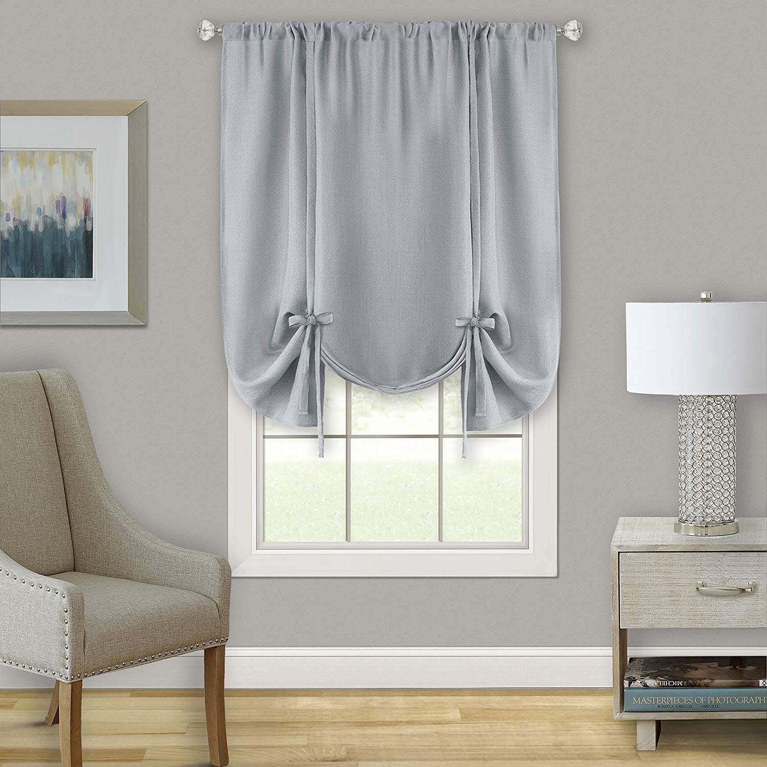 Woven Trends Two-Tone Window Curtain Shade Drapes, Room Darkening Shade ...