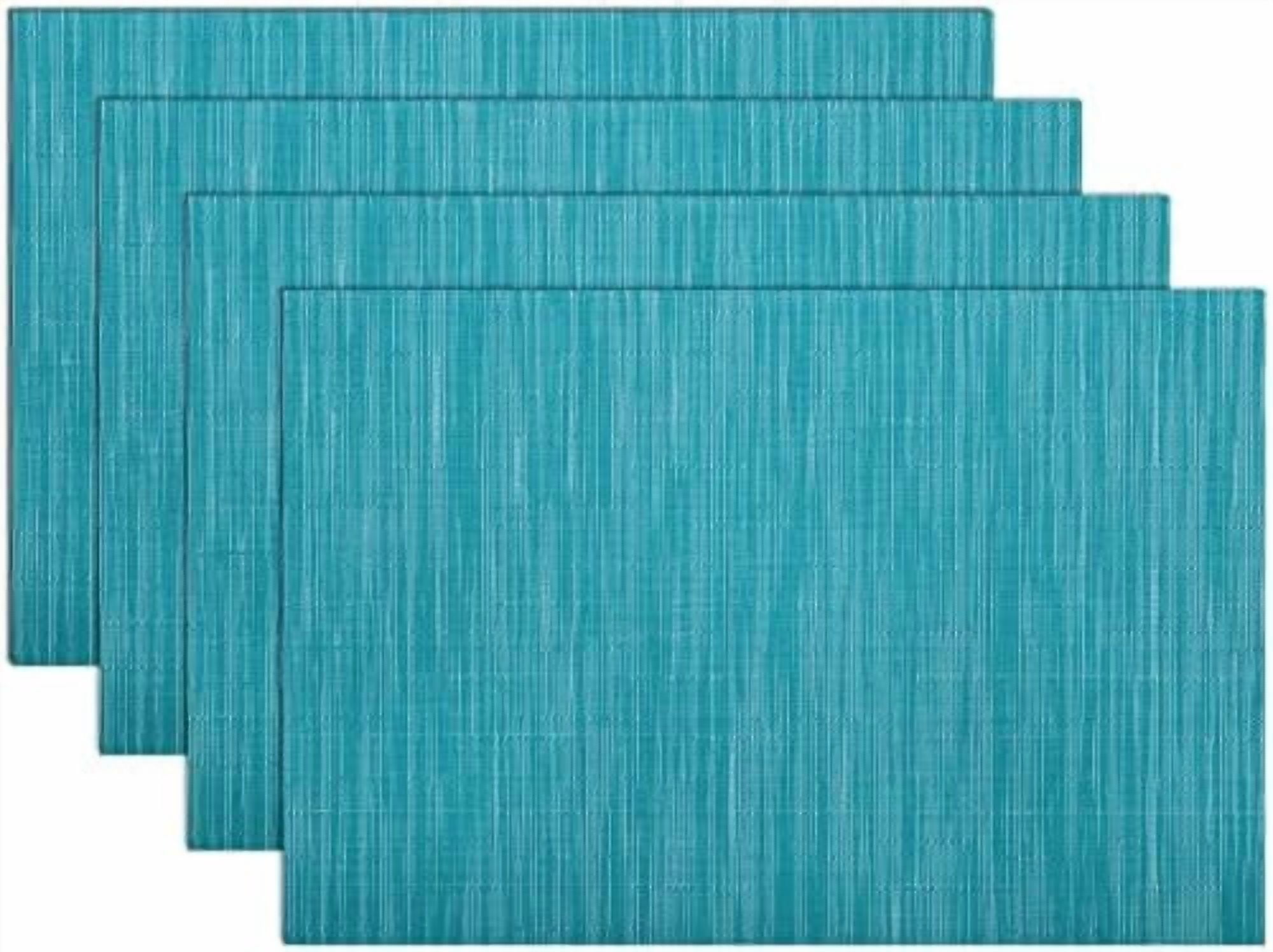 Woven Vinyl Placemats Set of 4 Non Slip Heat Resistant Place Mats ...