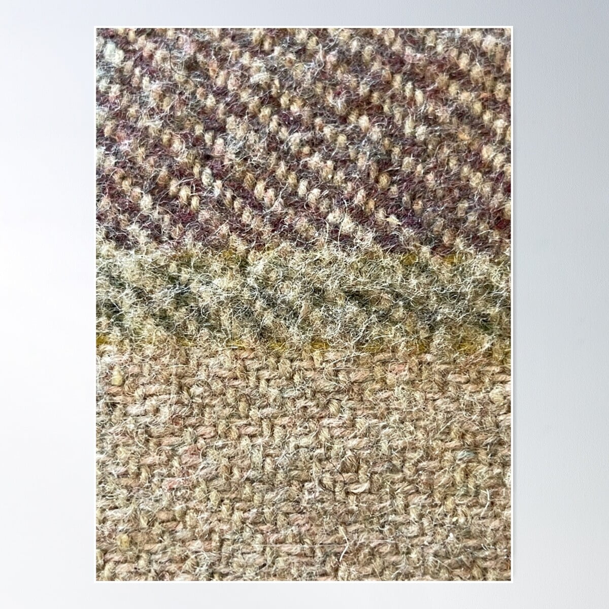 Woven Wool Poster Wall Art, Modern Wall Decor For Living Room Bedroom ...