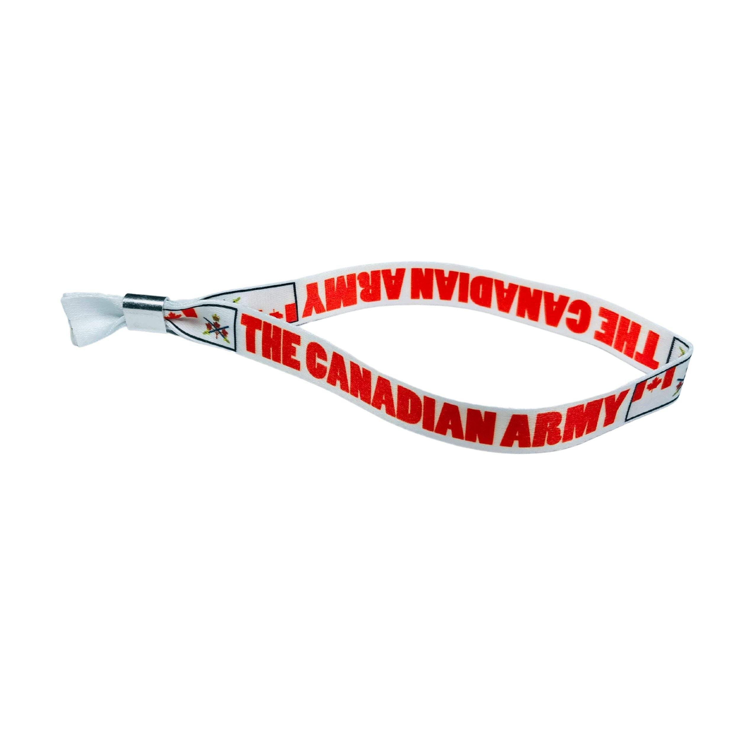 Woven Wristband - Flag The Canadian Army - Canadá - P1454 | Adjustable ...
