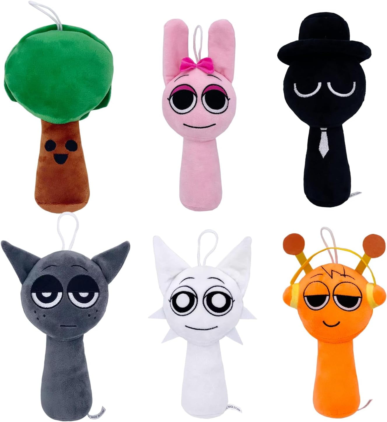 WovenWink 12 Pieces Sprunki Plush Toys Set, Sprunki Game Plush Toys ...