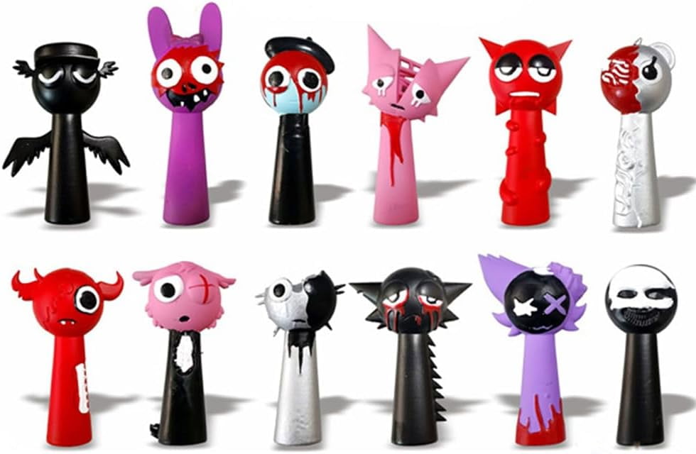 WovenWink 12PCS/Set Sprunki Figures, Colorful Action Figure Sprunki ...