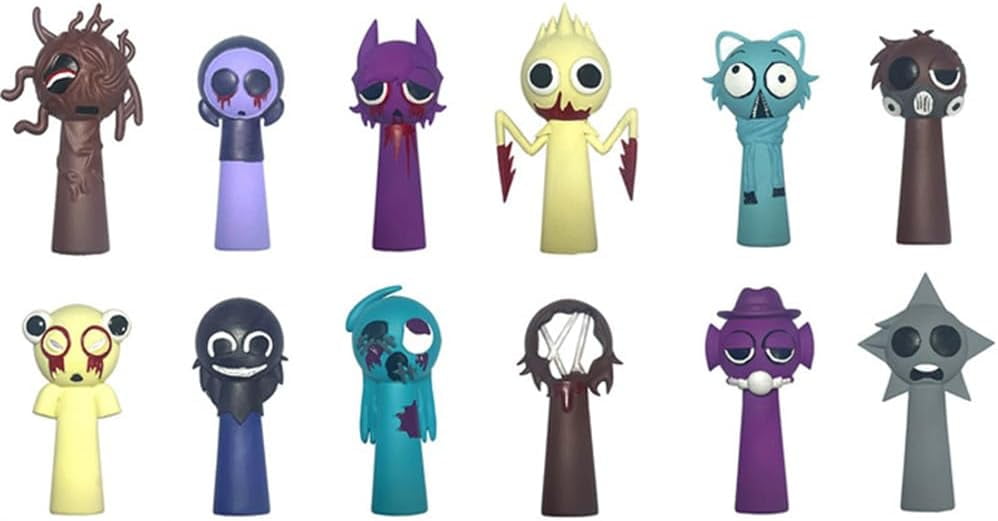 WovenWink 12PCS/Set Sprunki Figures, Colorful Action Figure Sprunki ...