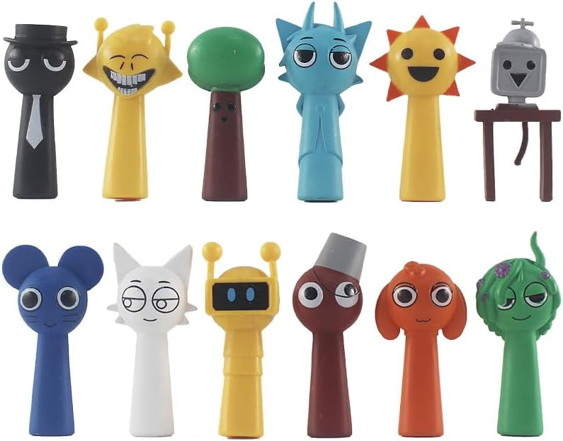 WovenWink 12PCS/Set Sprunki Figures, Colorful Action Figure Sprunki ...