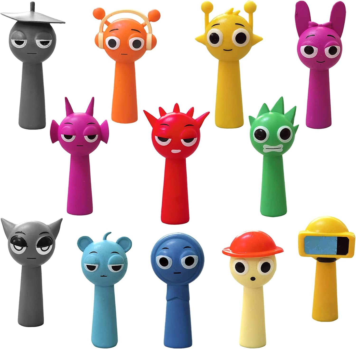 WovenWink 12pcs Sprunki Cartoon Figures, Sprunki Action Figures ...