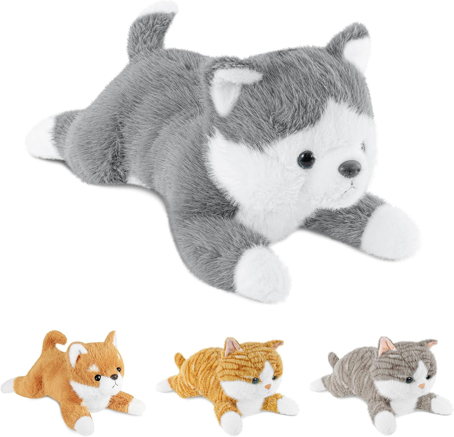 WovenWink 19 inch 3 lbs Cat Weighted Stuffed Animals, Realistic ...