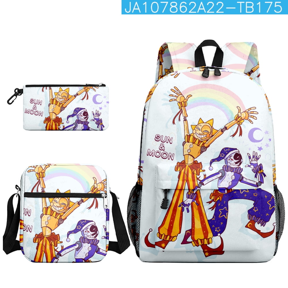 WovenWink 3PC Five Nights at Freddy's School Backpacks Crossbody Bags ...