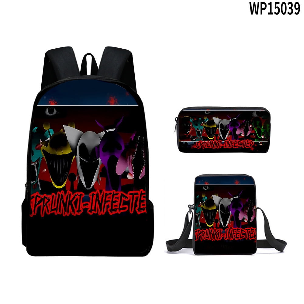 WovenWink 3PC Sprunki Backpacks Sprunky Crossbody Bags Sprunky PenciI ...