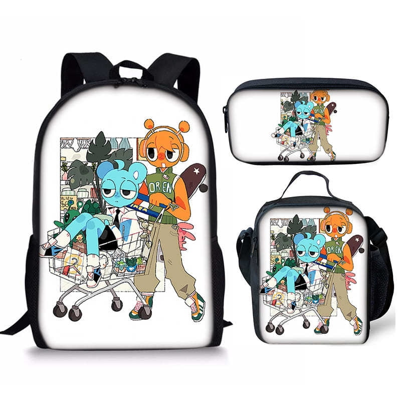 WovenWink 3PC Sprunki Backpacks Sprunky Lunch Pack Sprunky PenciI Bag ...