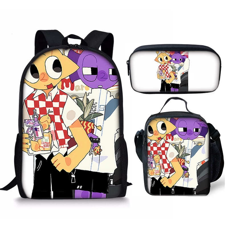 WovenWink 3PC Sprunki Backpacks Sprunky Lunch Pack Sprunky PenciI Bag ...