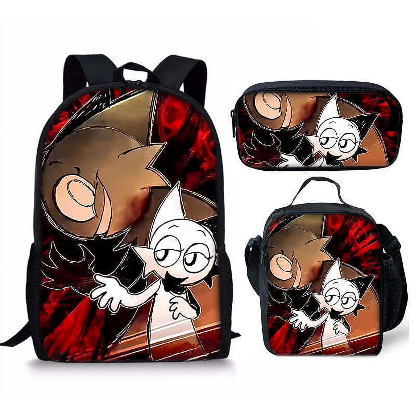 WovenWink 3PC Sprunki School Backpacks Sprunky PenciI Bag Lunch Pack ...