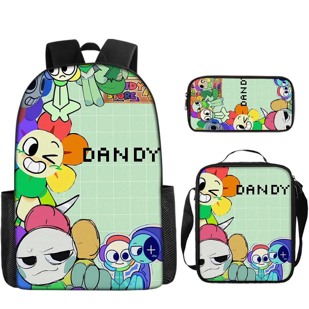 WovenWink 3PCS Dandy's World School Backpacks Crossbody Bags PenciI Bag ...