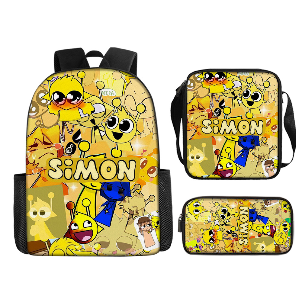 WovenWink 3PCS Sprunki Backpacks Sprunky Lunch Pack Sprunky PenciI Bag ...