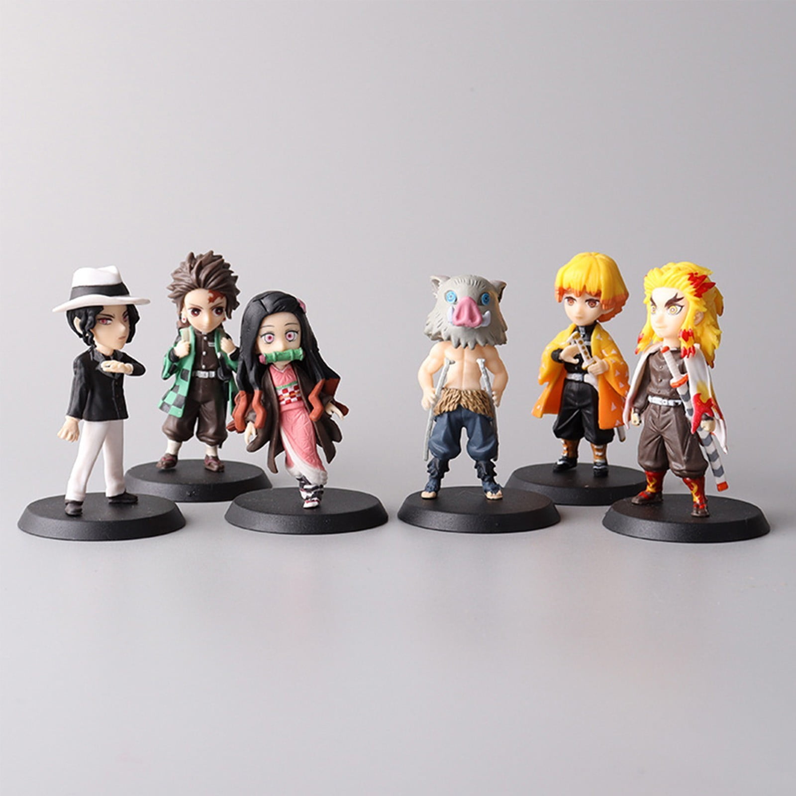 WovenWink 6 Pcs Demon Slayer Ornaments Toys Set, 2.76" Collectible ...