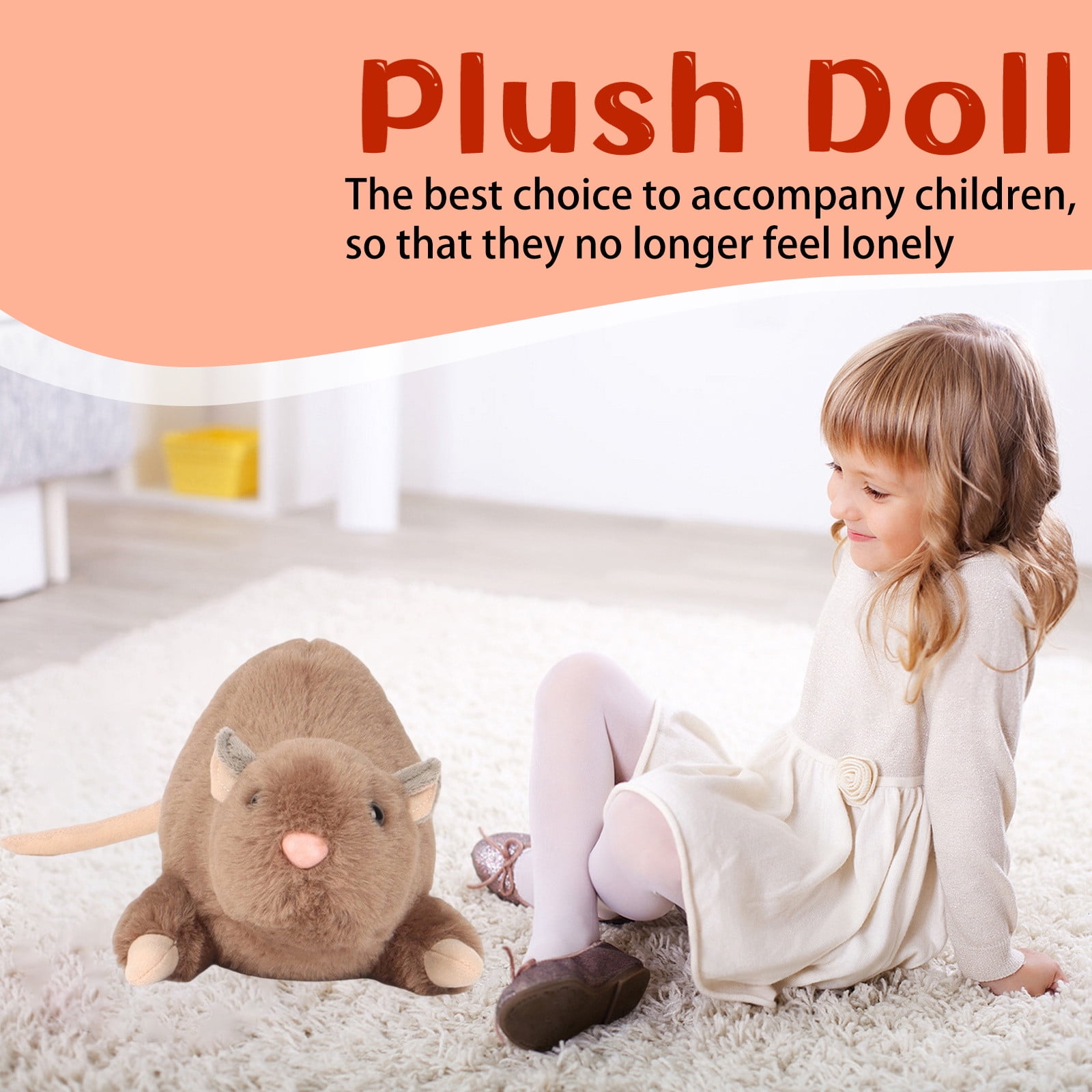 WovenWink Douglas Ralph Rat Plush Toys, 5.8" Collectible Ralph Rat ...