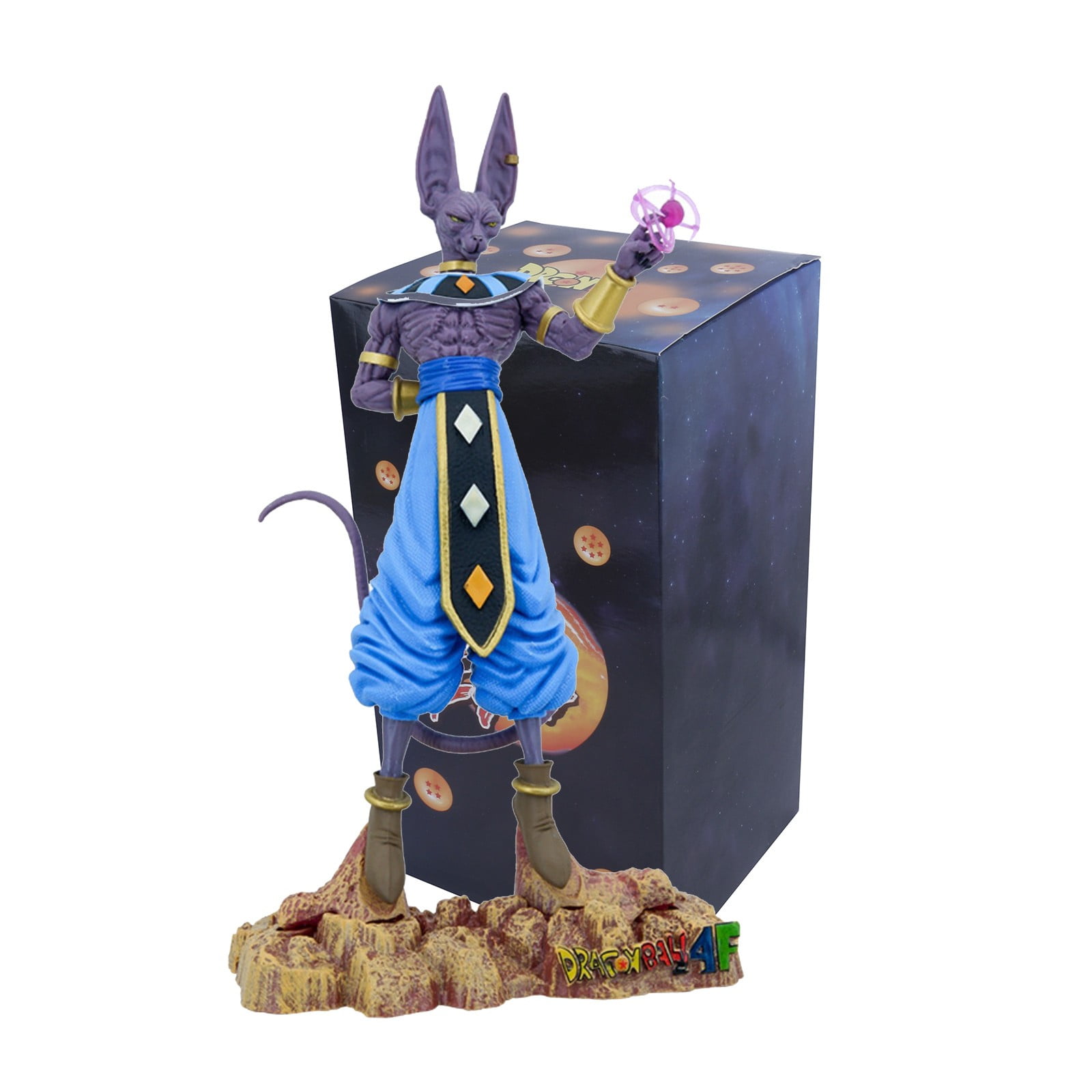 WovenWink Dragon Balls Beerus Action Figures, 11.8" Purple God of ...
