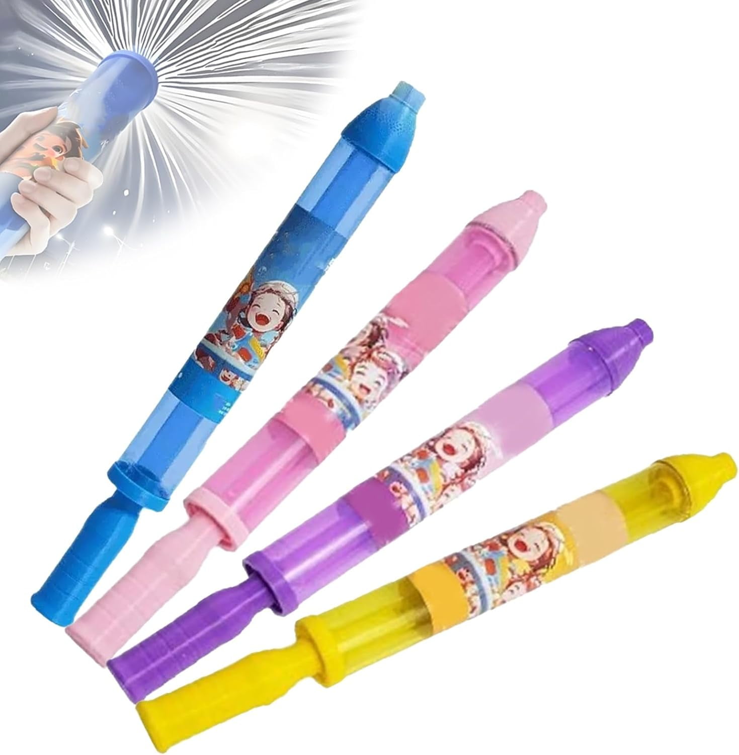 WovenWink Fireworks Water Gun Kids, Firework Water Squirter Pistol Long ...