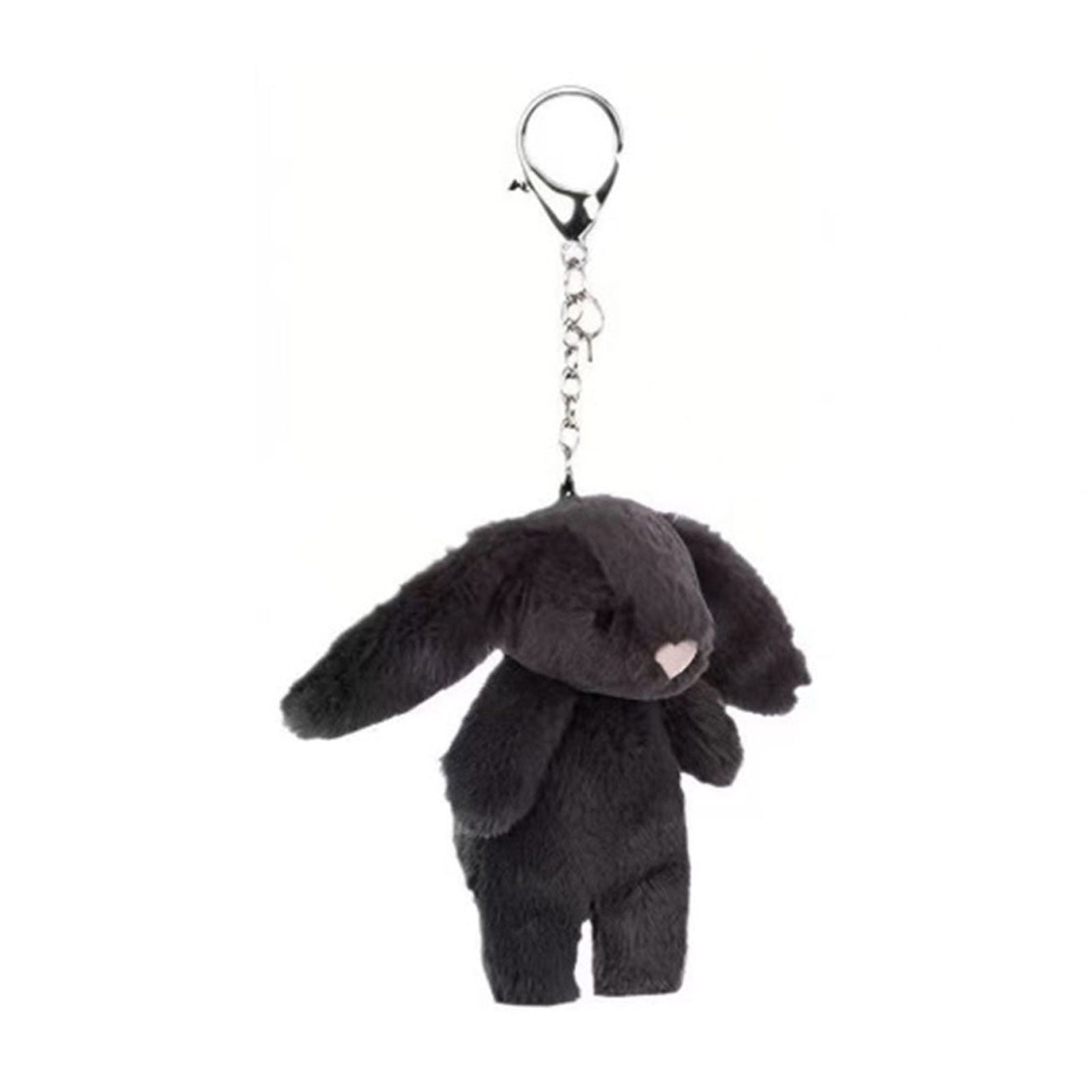 WovenWink Jellycat Bashful Inky Bunny Bag Charm Plush, 3.15" Black Cute ...