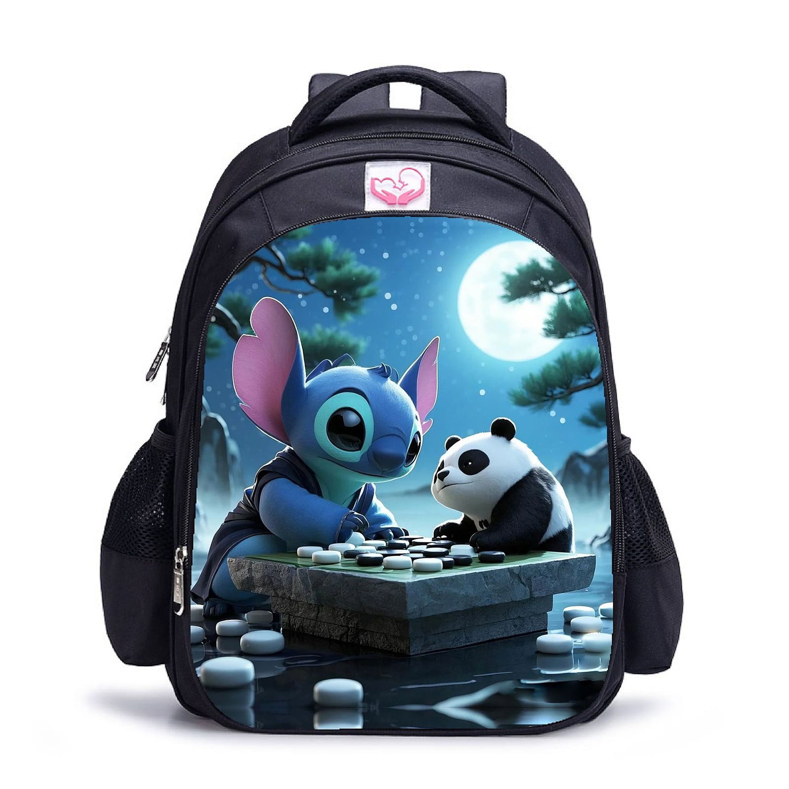 WovenWink Lilo & Stitch Backpacks, 13.8" Cartoon Stitch Angel Travel ...