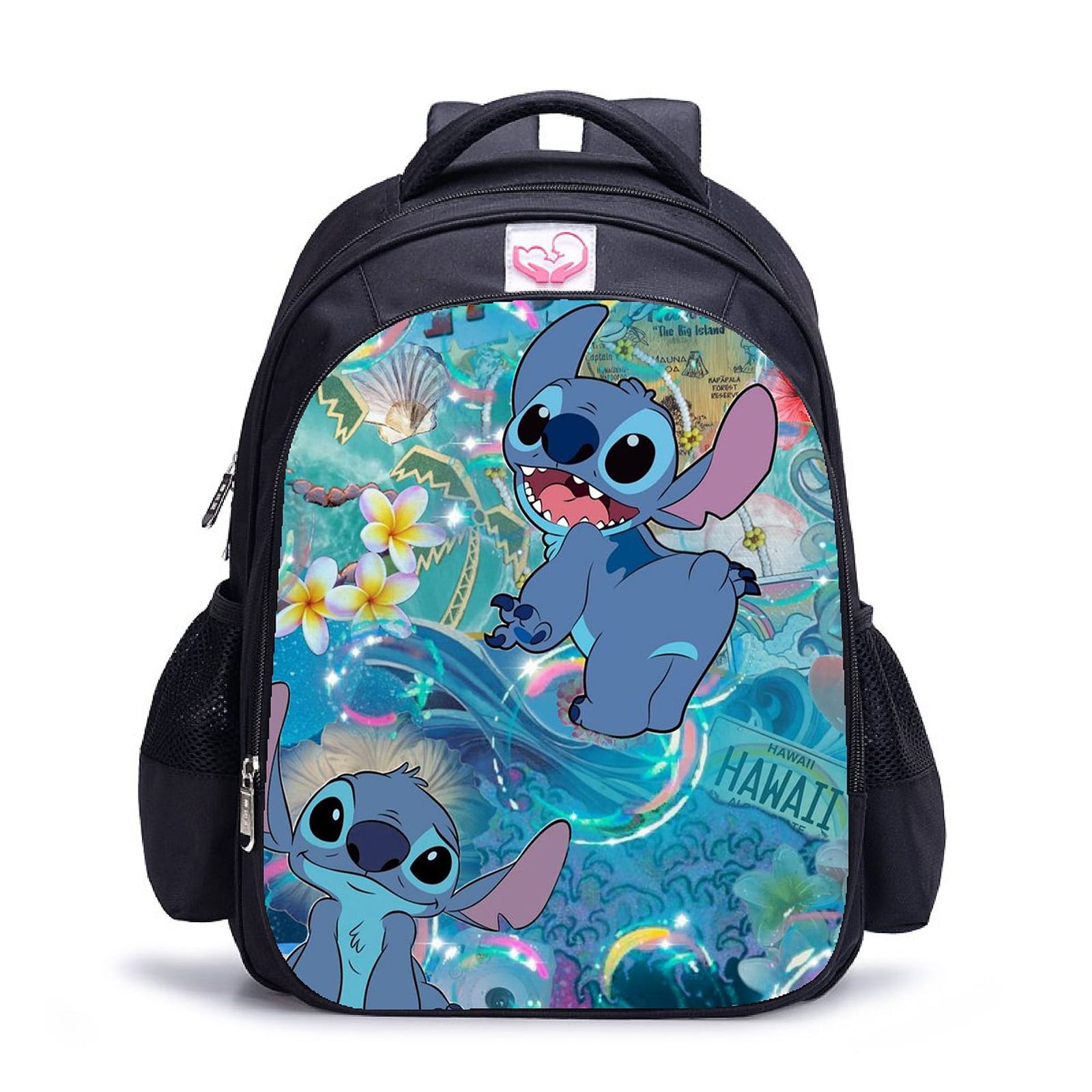 WovenWink Lilo & Stitch Backpacks, 13.8" Cartoon Stitch Angel Travel ...