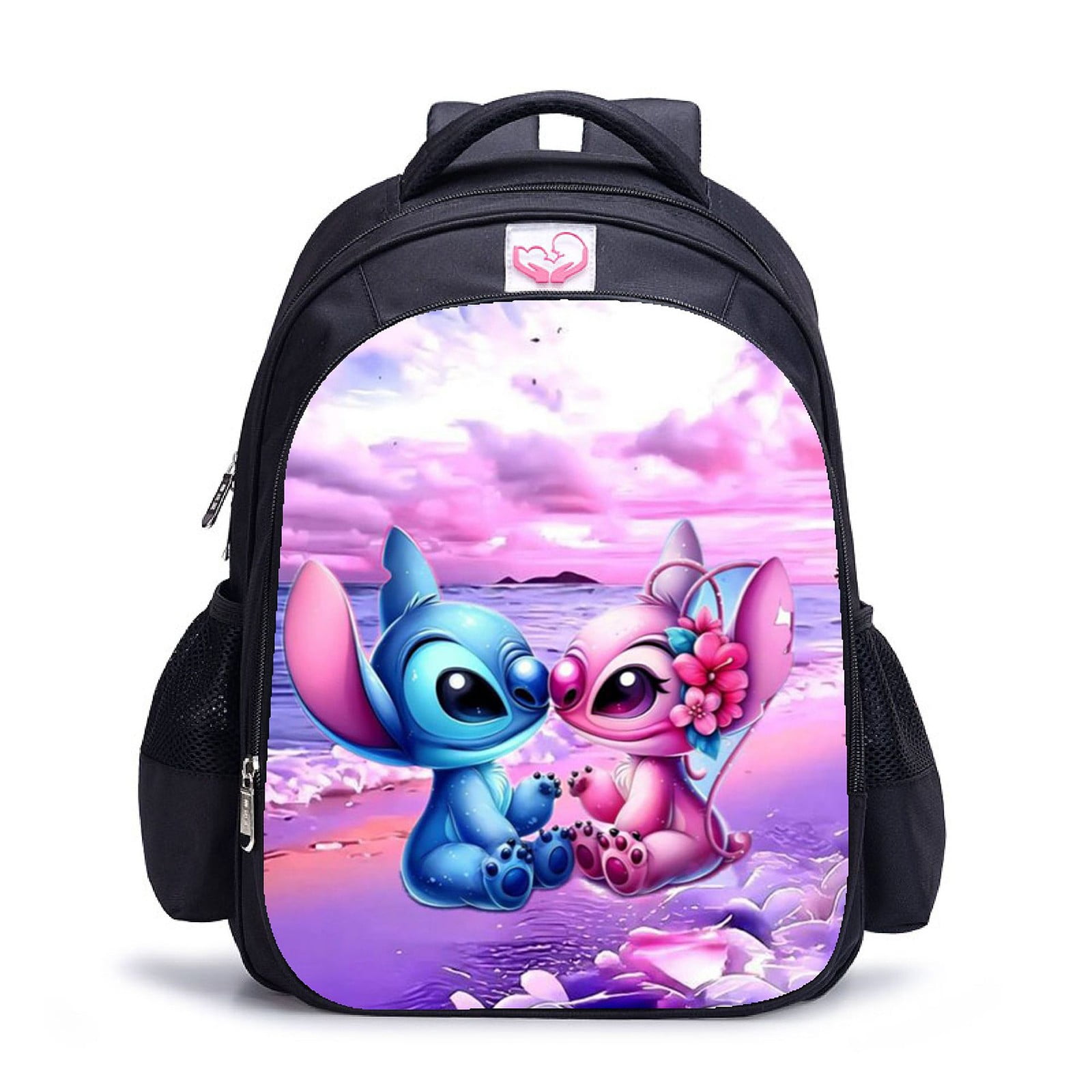 WovenWink Lilo & Stitch Backpacks, 13.8" Cartoon Stitch Angel Travel ...