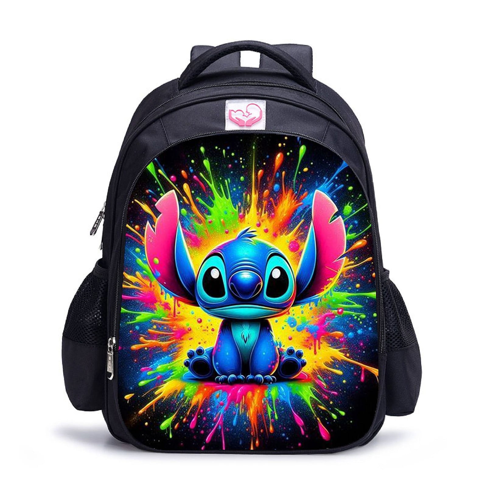 WovenWink Lilo & Stitch Backpacks, 13.8" Cartoon Stitch Angel Travel ...