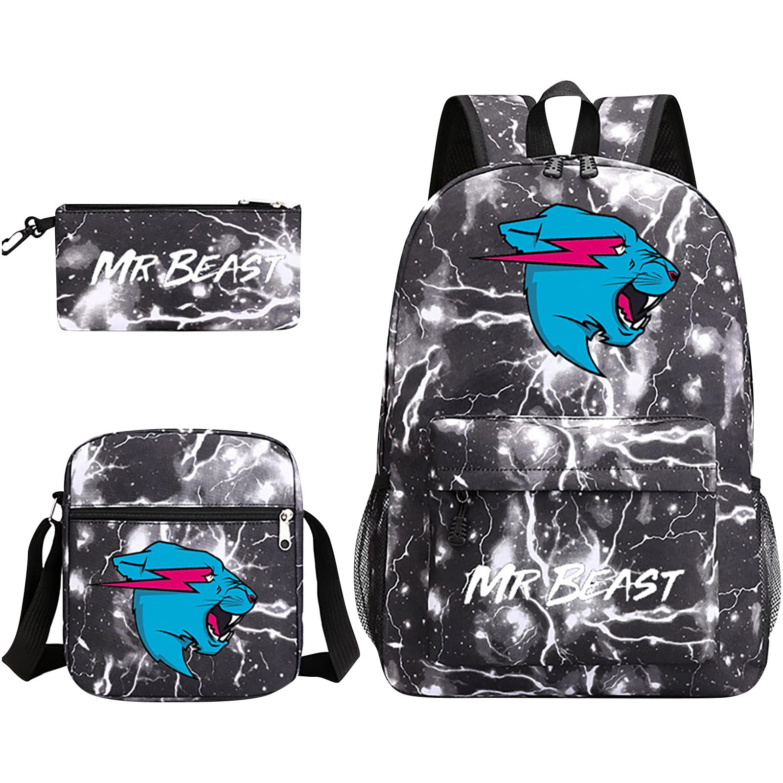 WovenWink Mr Beast School Backpacks, 18" Cloth Cute Practical Mochila ...