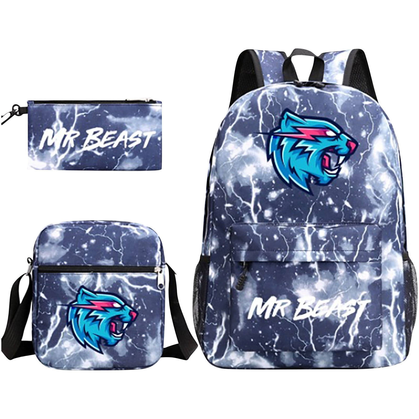 WovenWink Mr Beast School Backpacks, 18" Cloth Cute Practical Mochila ...