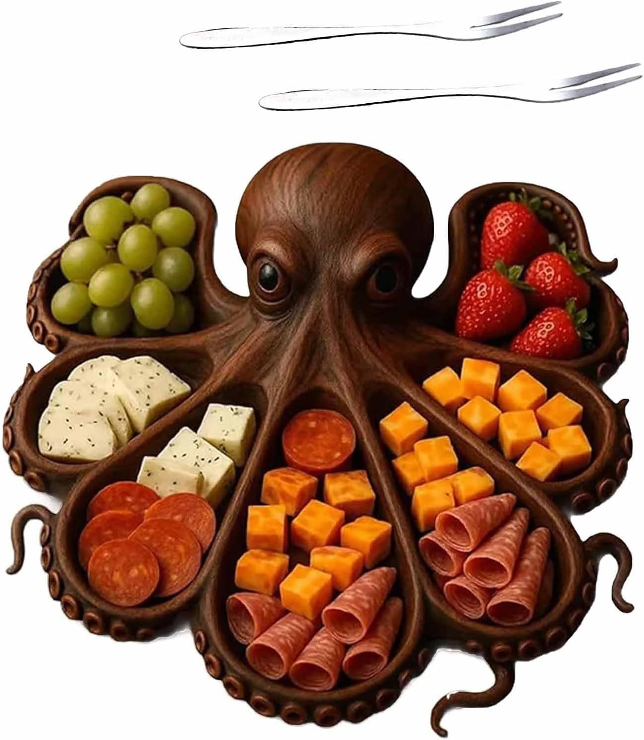 WovenWink Octopus Charcuterie Platter – Gift for Seafood Lovers ...