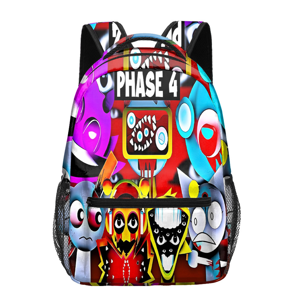 WovenWink Sprunki Backpacks School Backpacks, Multicolor Sprunky School ...