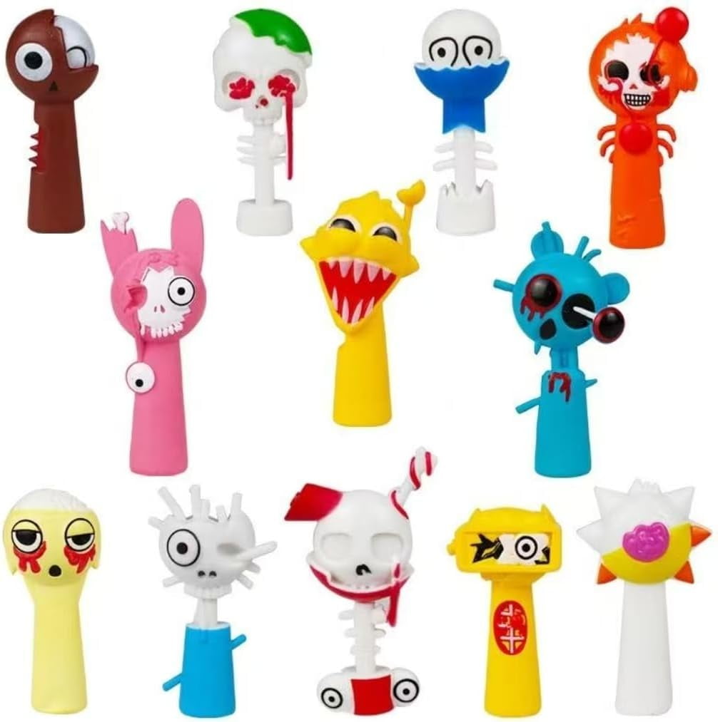 WovenWink Sprunki Figures, 12PCS Sprunky Cartoon Figures PVC Colorful ...