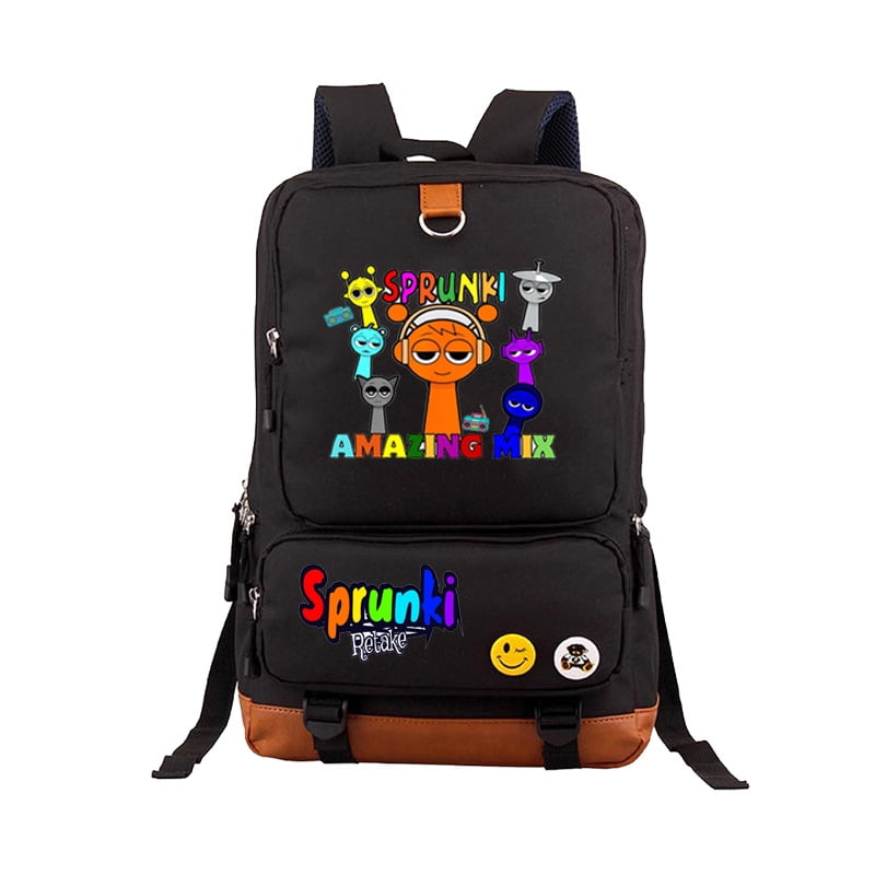 WovenWink Sprunki School Backpacks Sprunky Backpacks, Black Sprunky ...