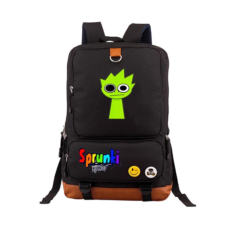 WovenWink Sprunki School Backpacks Sprunky Backpacks, Black Sprunky ...