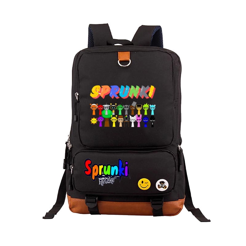 WovenWink Sprunki School Backpacks Sprunky Backpacks, Black Sprunky ...