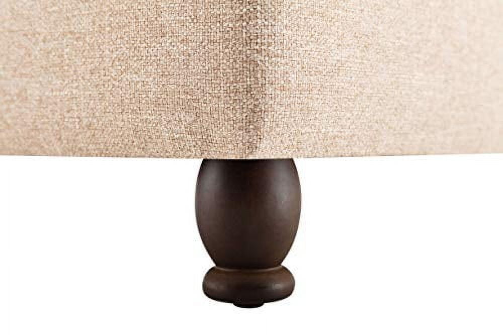 Wovenbyrd Classic 18-Inch Wide Rectangular Storage Ottoman Footstool ...