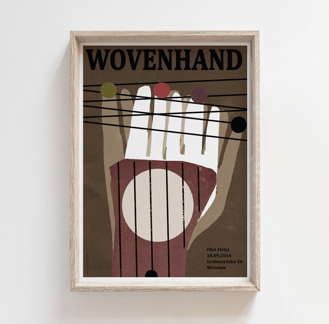 Wovenhand - Gig Poster, Original Poster From Concert In Poland, Music ...