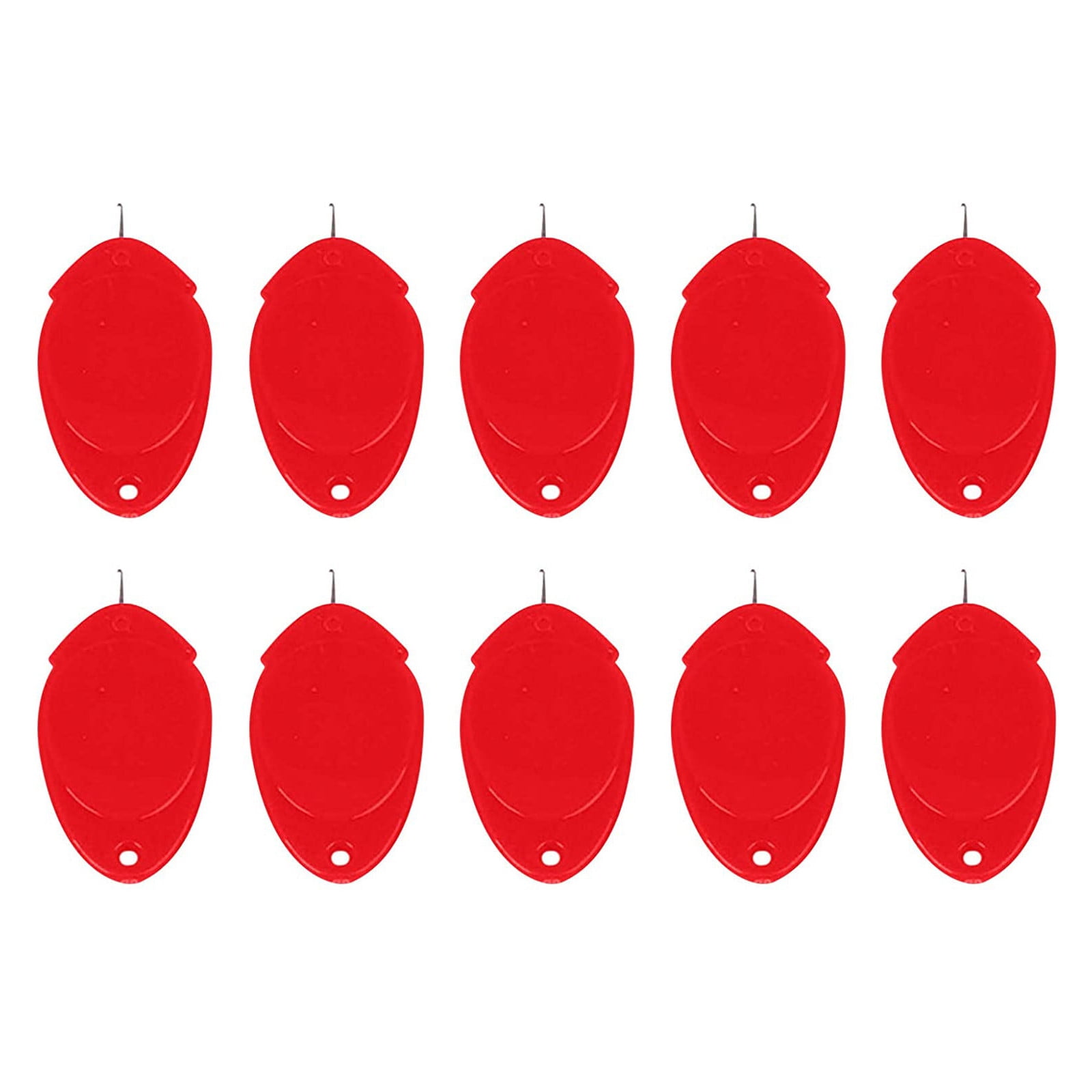 Wovilon 10 Pieces Gourd Shaped Plastic Needle Threaders, Plastic Wire ...