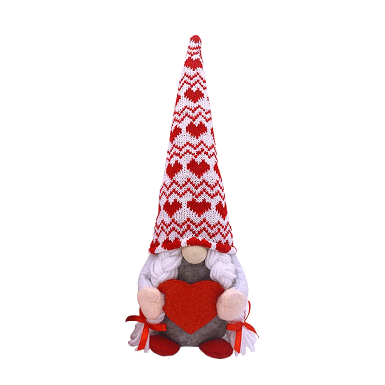 Wovilon 13.8" Valentines Day Gnome Plush - Mrs Scandinavian Holding ...