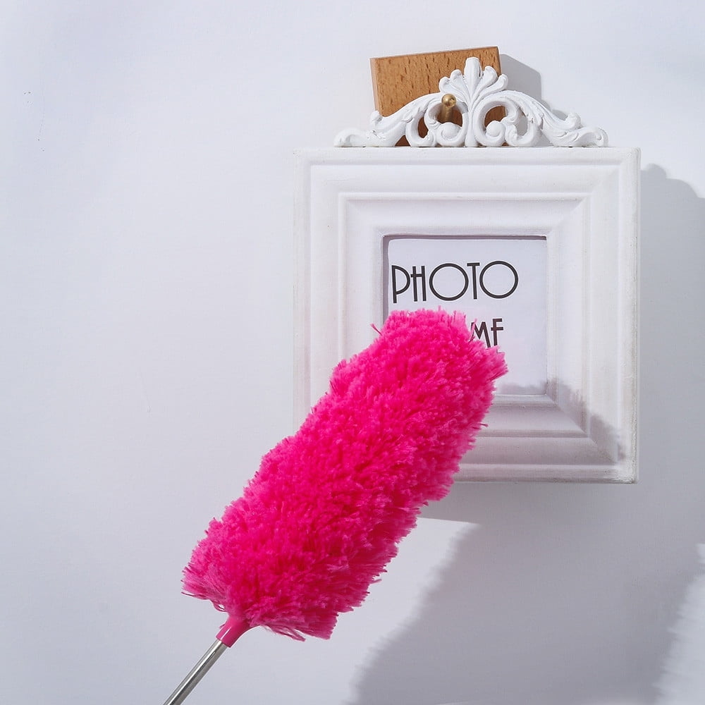 Wovilon 31.5 inches Extendable Feather Duster (Red), Microfiber Duster ...