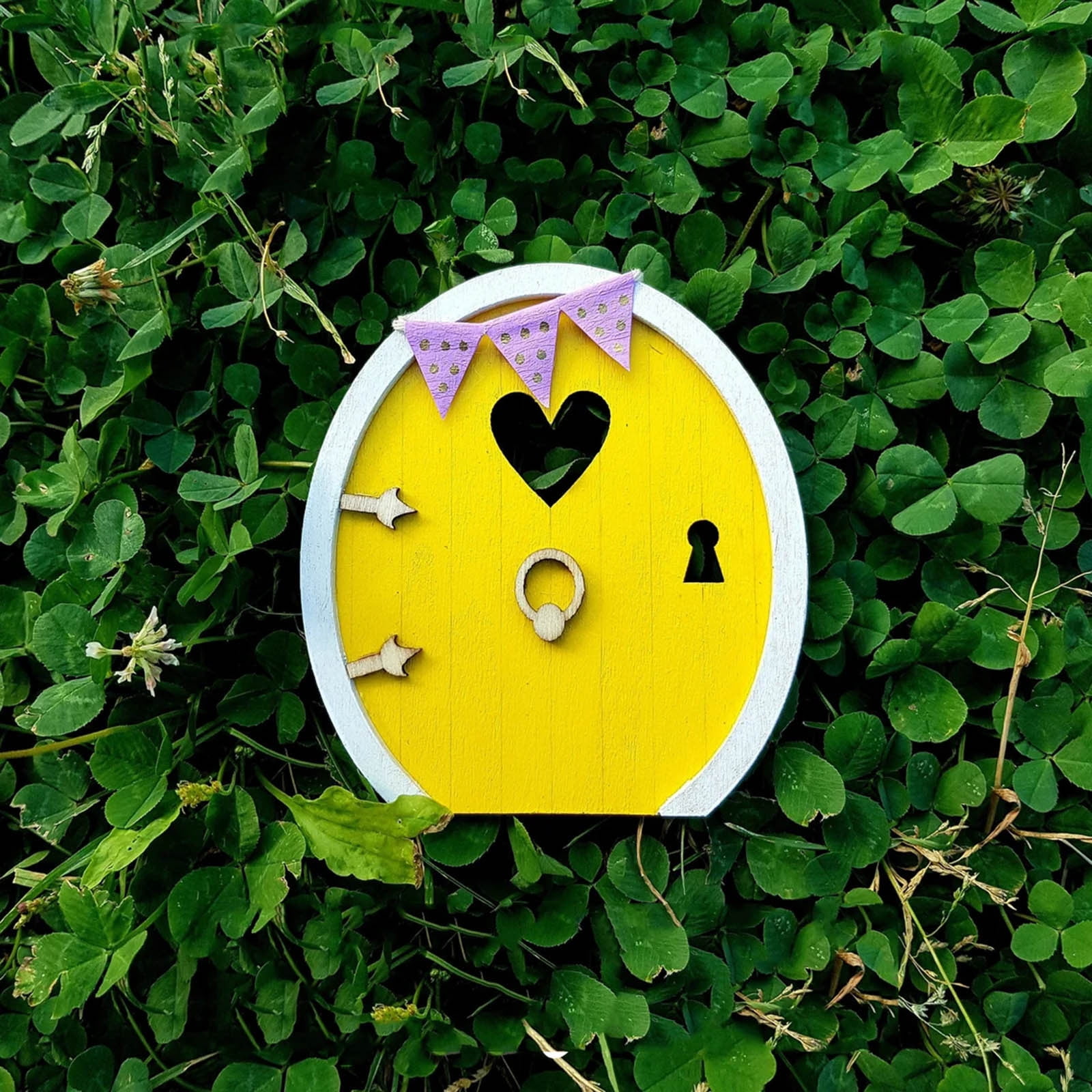 Wovilon 3D Diy Garden Tree Doors Miniature Door Decoration Tale Mini ...