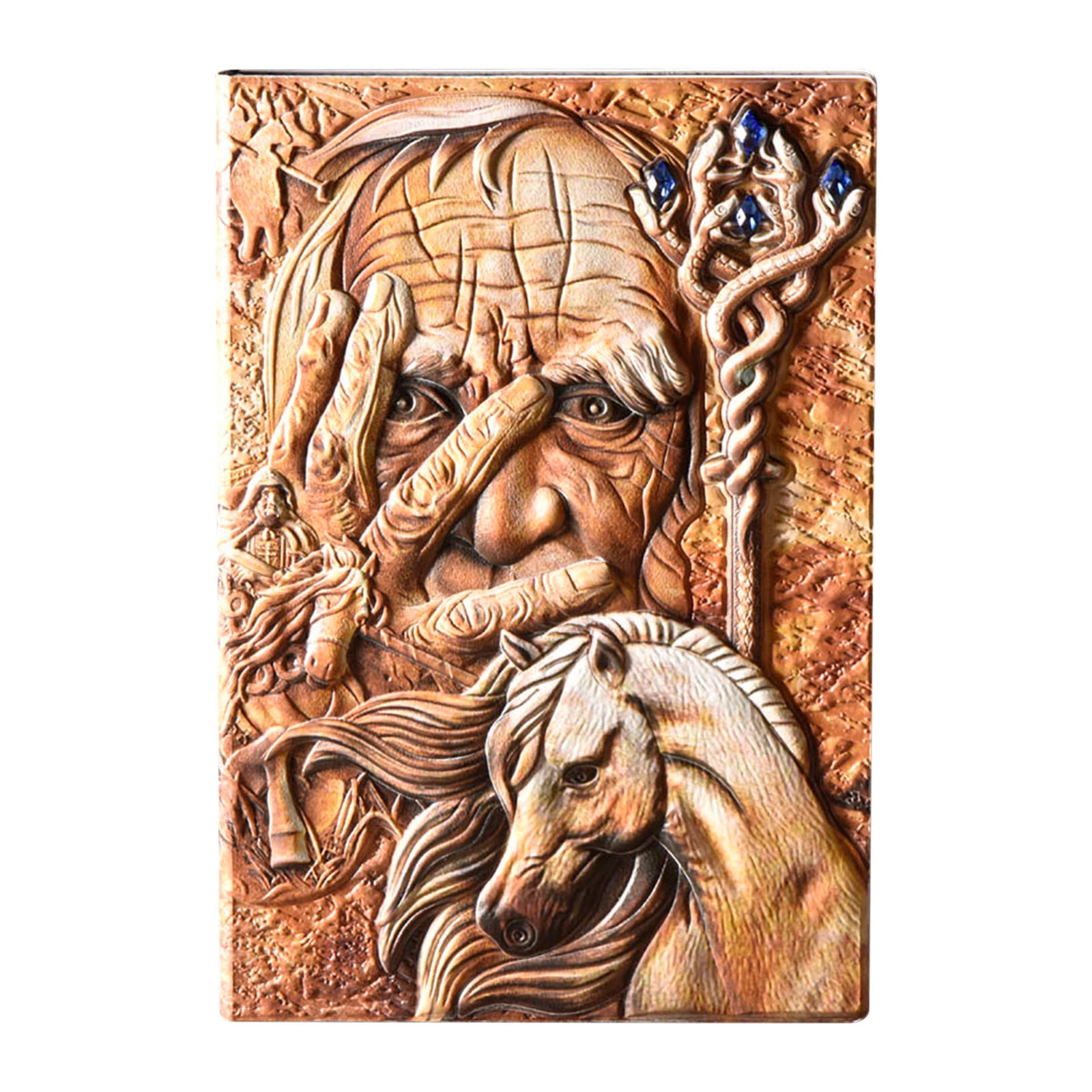 Wovilon 3D Journal Writing Notebook, Fantasy D&D Leather Journal Book ...