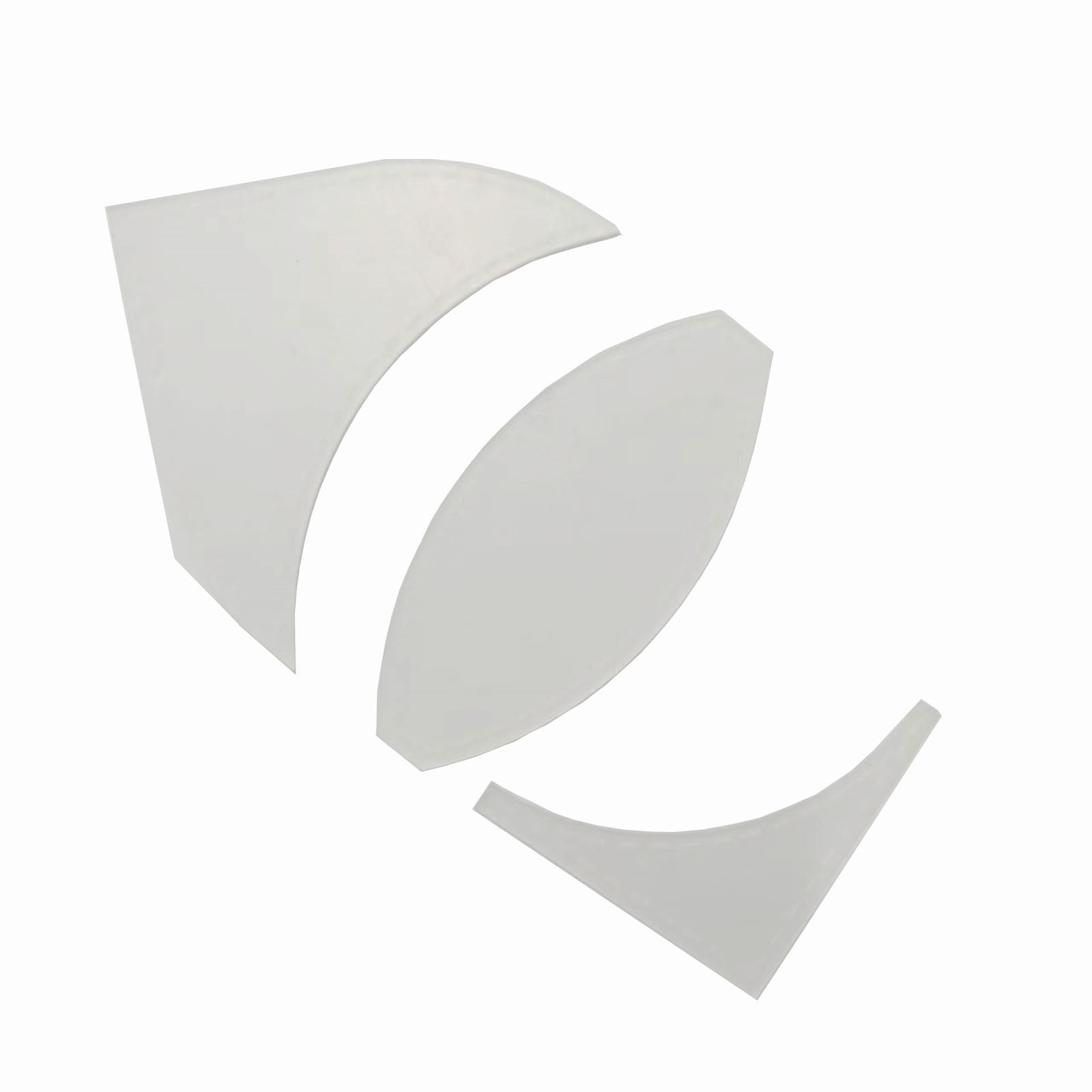 Wovilon 3pcs Fan Quilt Template Cutting Ruler Set, Quick Curve Quilt ...