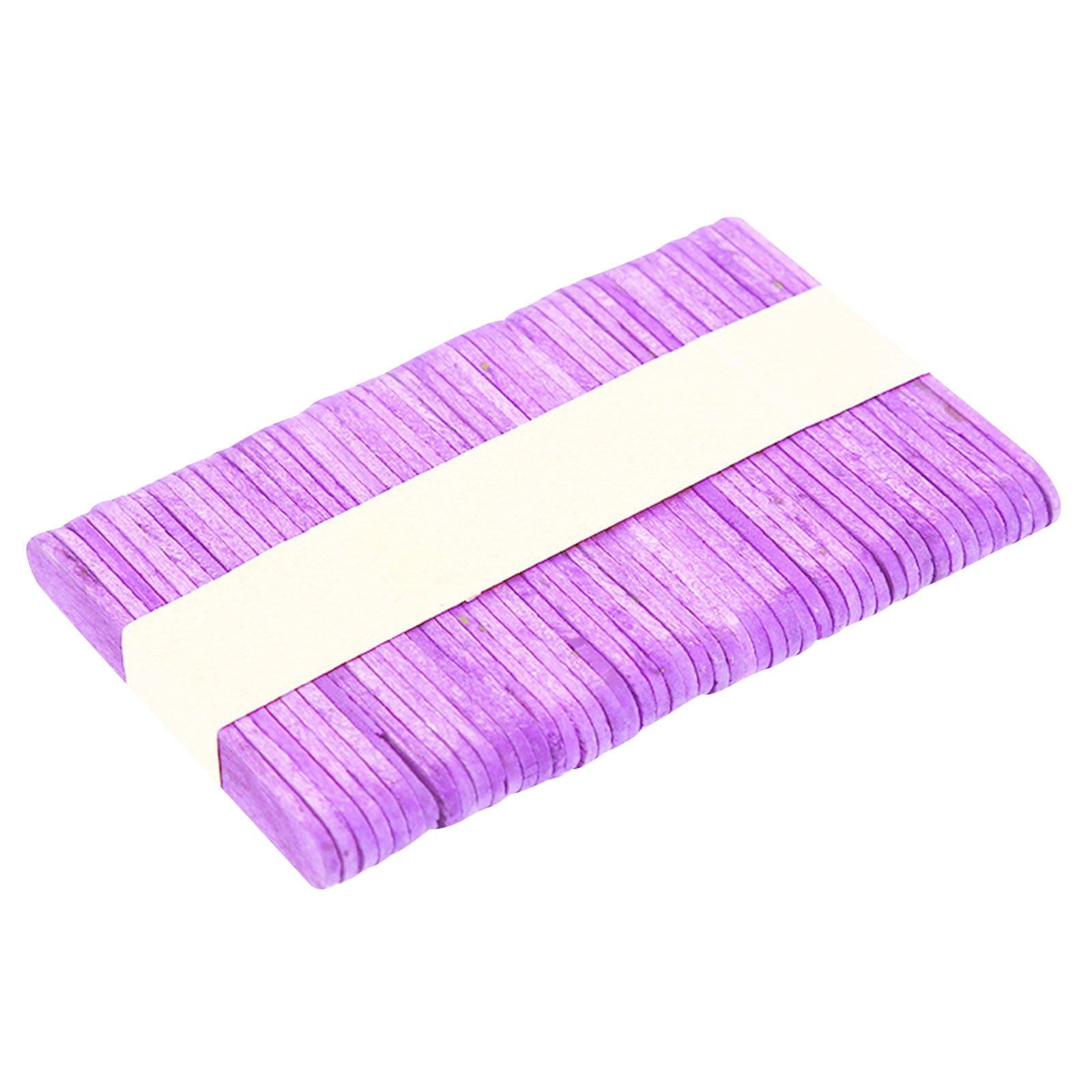 Wovilon 50 Pcs Natural Wooden Food Grade Craft Sticks - Ice Cream Stick ...